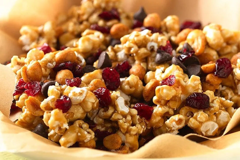 Homemade Caramel Corn with Craisins® Original Dried Cranberries Snack Mix